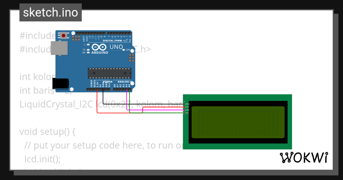 teks LCD - Wokwi ESP32, STM32, Arduino Simulator teks LCD - Wokwi ESP32, STM32, Arduino Simulator