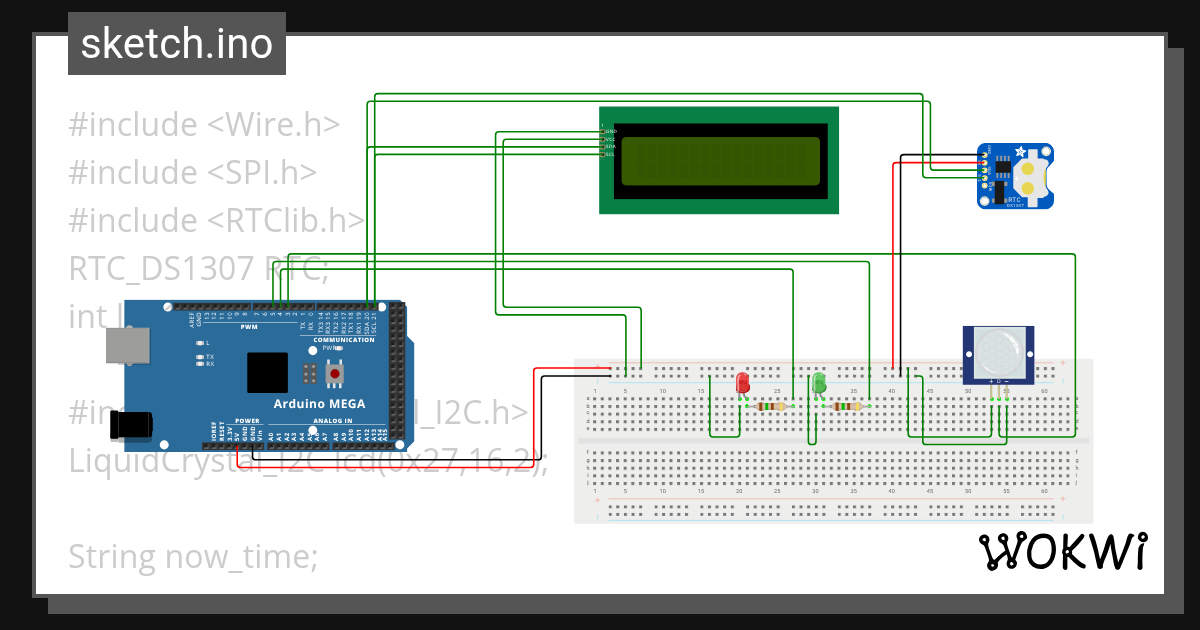 realtime and led - Wokwi ESP32, STM32, Arduino Simulator