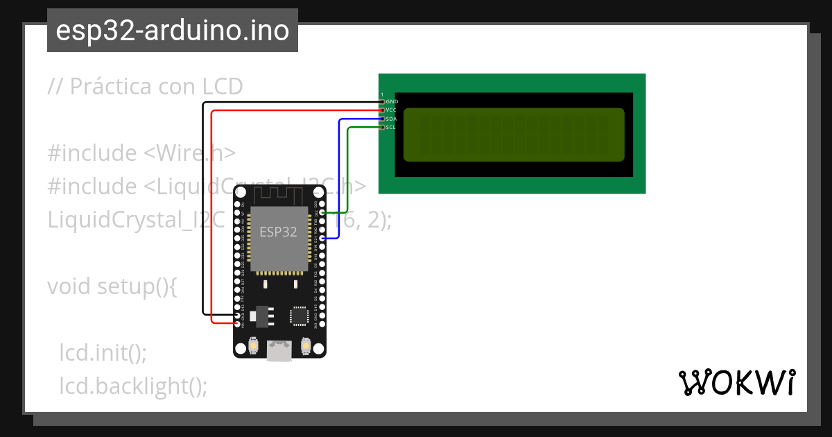 JoelMJ_LCD3 - Wokwi ESP32, STM32, Arduino Simulator JoelMJ_LCD3 - Wokwi ESP32, STM32, Arduino Simulator