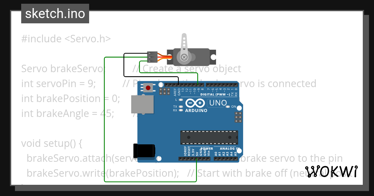 brake(?) idk - Wokwi ESP32, STM32, Arduino Simulator