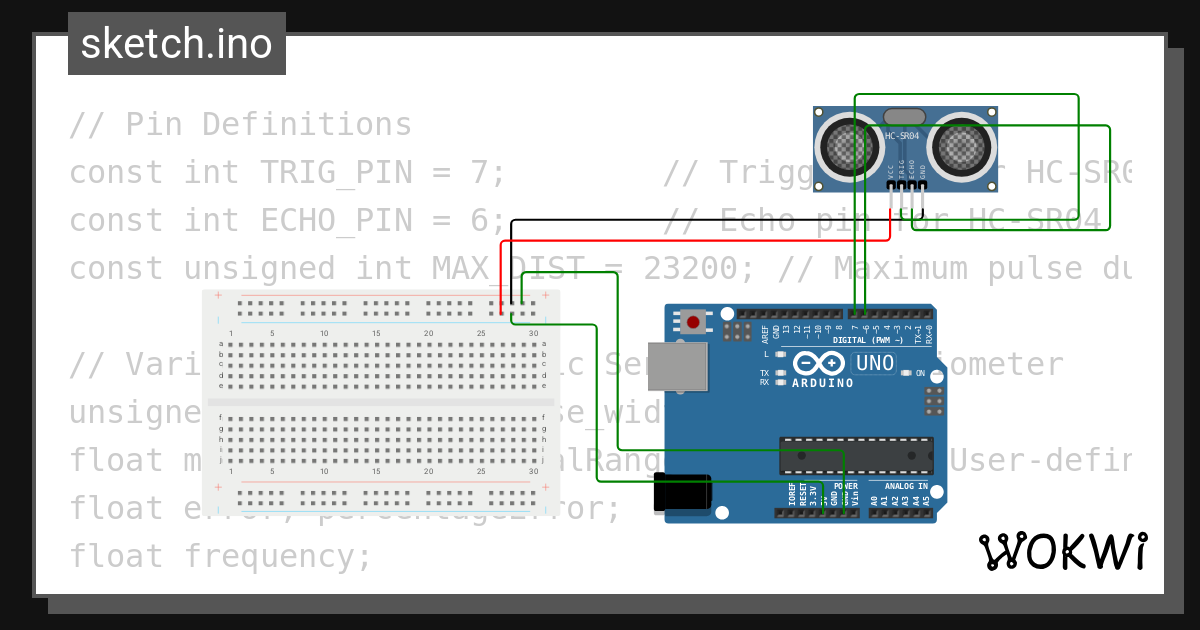 Ultrasonic Sensor Wokwi Esp32 Stm32 Arduino Simulator 0026
