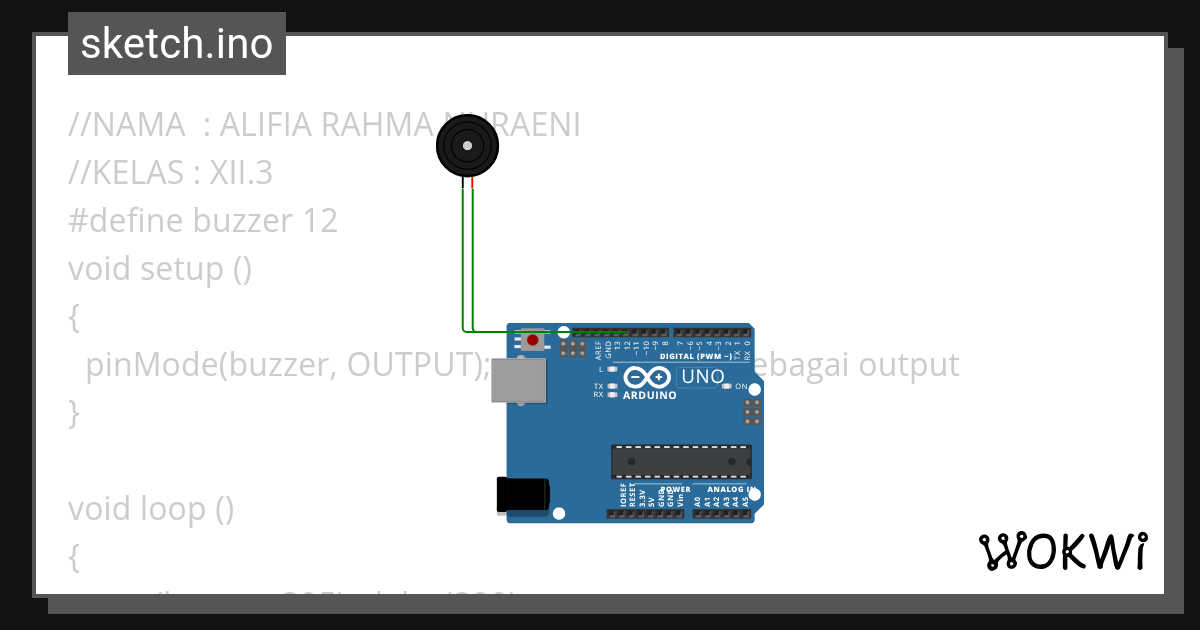 buzzer - Wokwi ESP32, STM32, Arduino Simulator