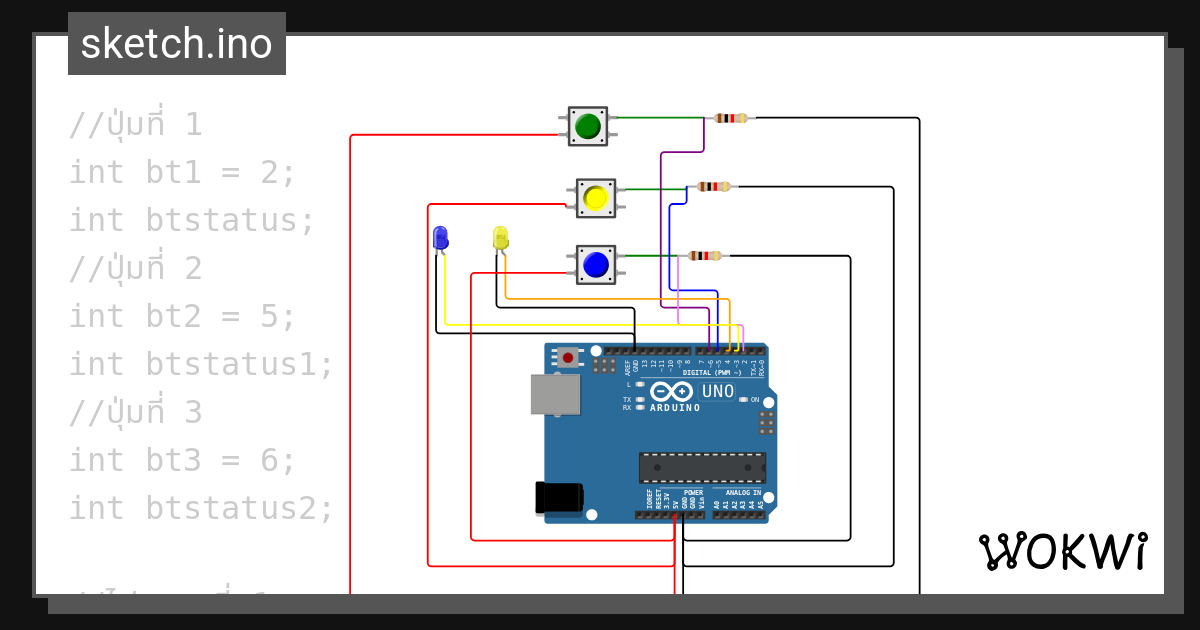 สอบปลายภาค Wokwi Esp32 Stm32 Arduino Simulator 4665