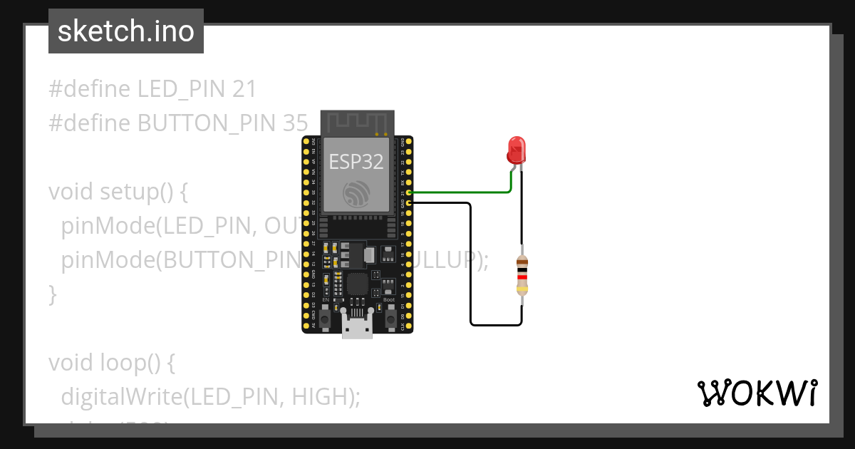 Ledexample Wokwi Esp32 Stm32 Arduino Simulator 4808