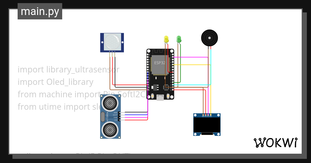 Smart Door Sensor Project Wokwi Esp32 Stm32 Arduino Simulator 0461