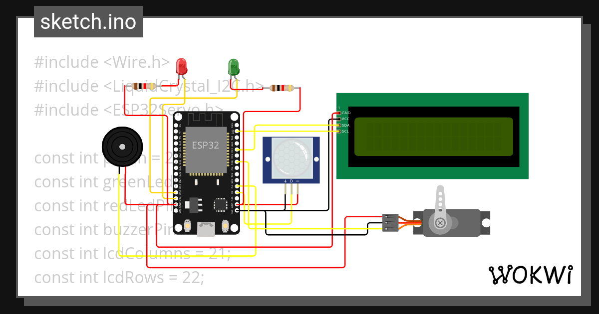 Anti Theft Detection - Wokwi ESP32, STM32, Arduino Simulator