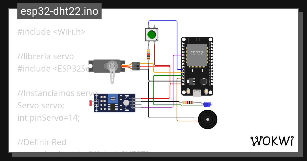 Sensor Gas Wokwi Esp32 Stm32 Arduino Simulator