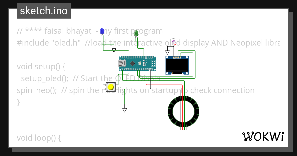 First Program Wokwi Esp32 Stm32 Arduino Simulator 9621