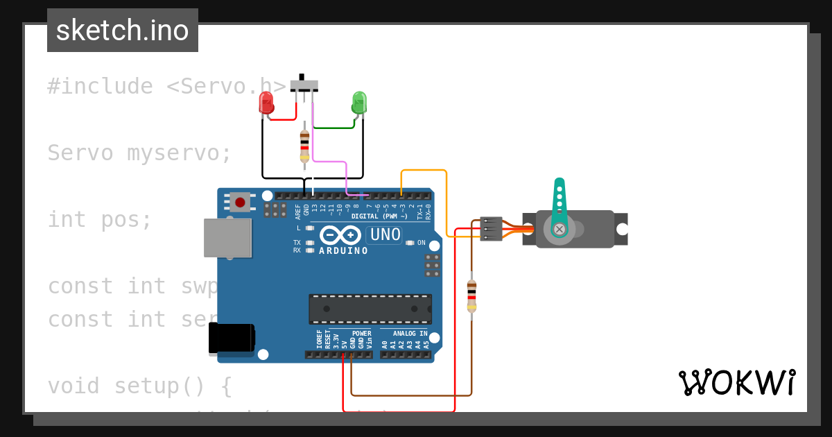 Servoswitch Wokwi Esp32 Stm32 Arduino Simulator 3294