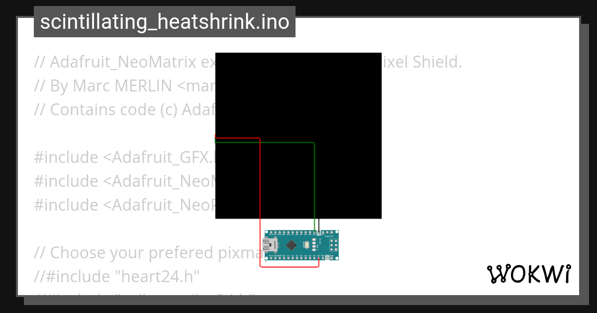 matrix gfx demo.ino - Wokwi ESP32, STM32, Arduino Simulator