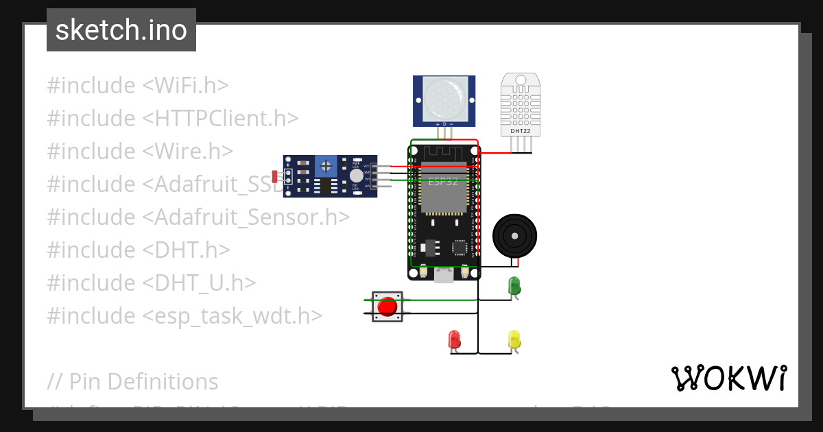 esp32+pir Copy - Wokwi ESP32, STM32, Arduino Simulator