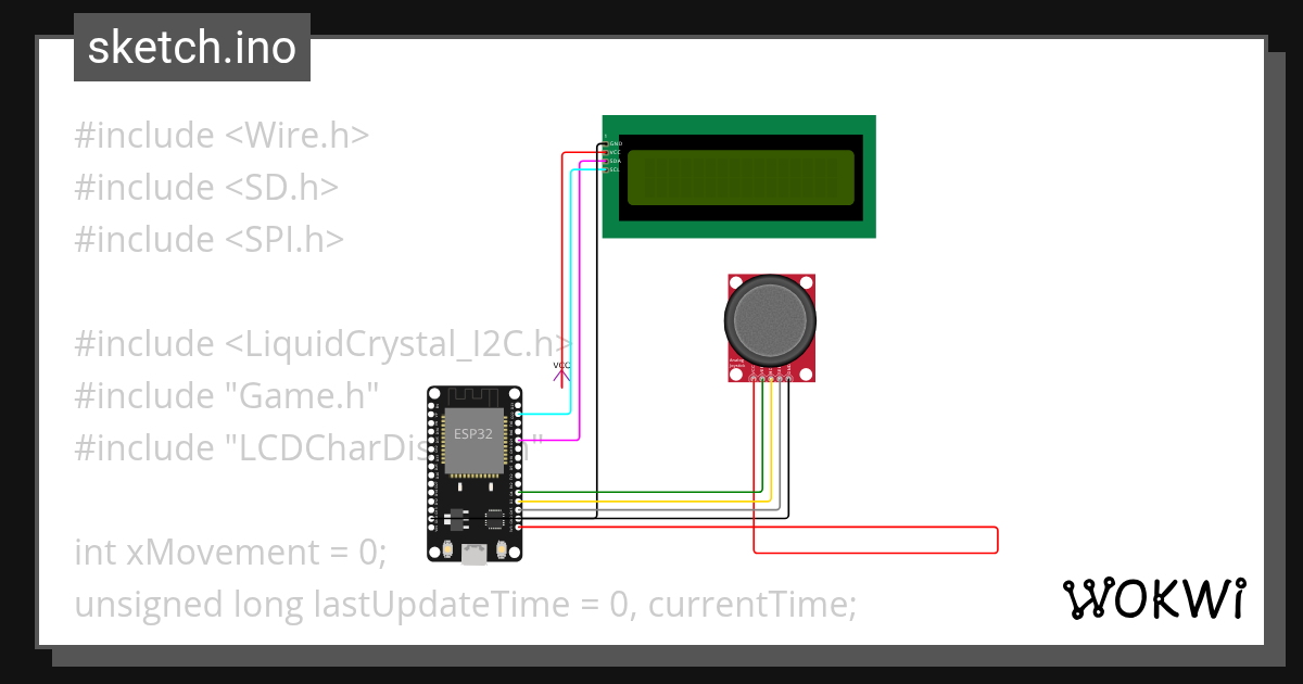 Avance juego - Wokwi ESP32, STM32, Arduino Simulator