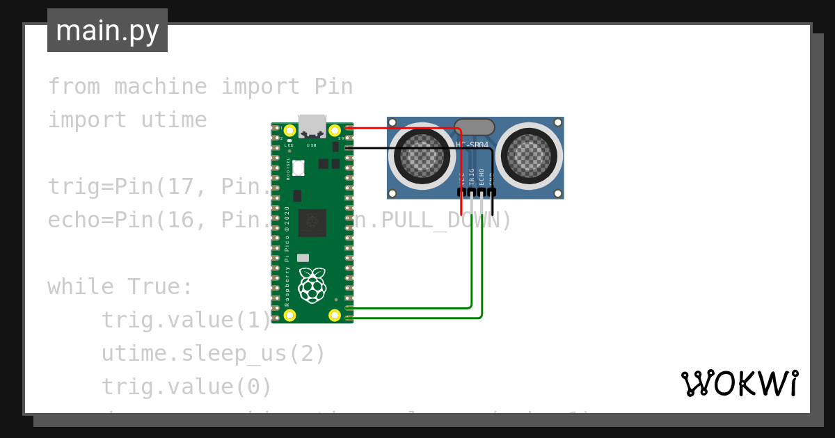 Ultrasons Wokwi Esp32 Stm32 Arduino Simulator