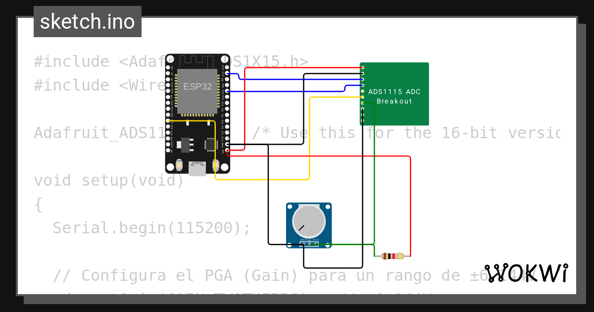 Ads1115 Adafruit Copy Wokwi Esp32 Stm32 Arduino Simulator 5254
