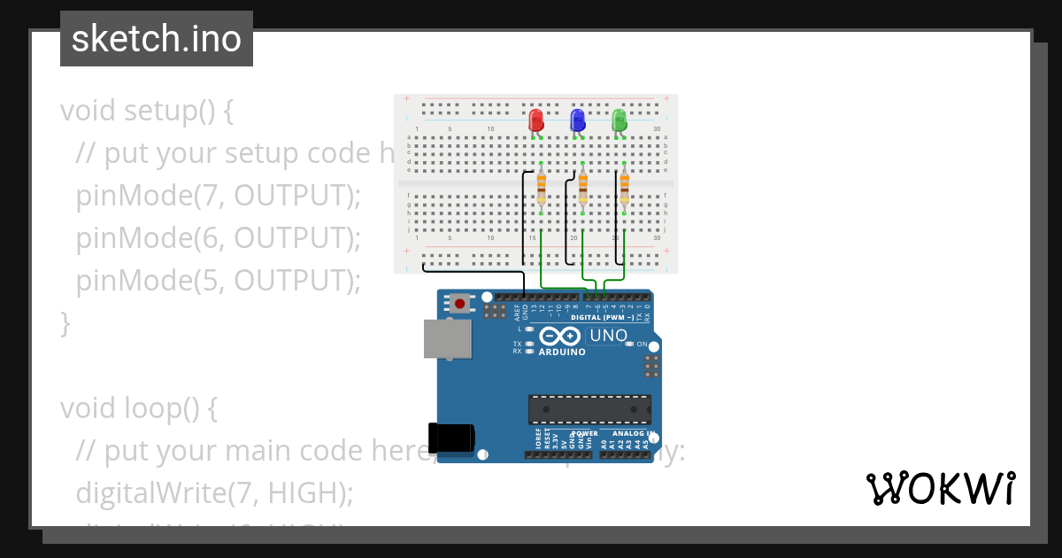 Primeiro Led Piscando - Wokwi ESP32, STM32, Arduino Simulator