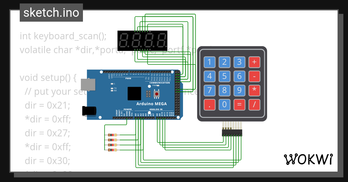 keypad_scan - Wokwi ESP32, STM32, Arduino Simulator