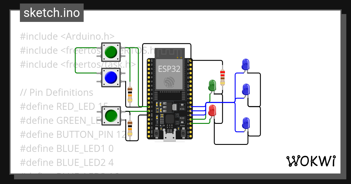 Assignment1 - Wokwi ESP32, STM32, Arduino Simulator