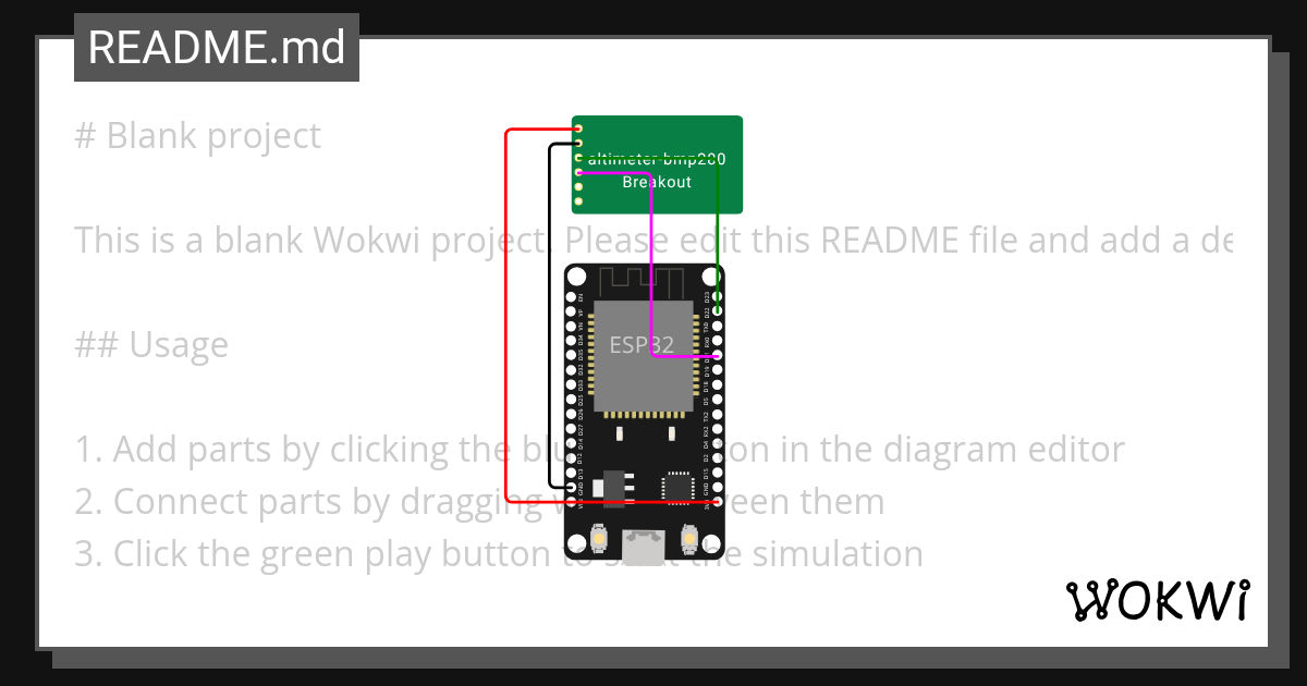 Esp32sensor Altimeter Bmp280 Wokwi Esp32 Stm32 Arduino Simulator 7478