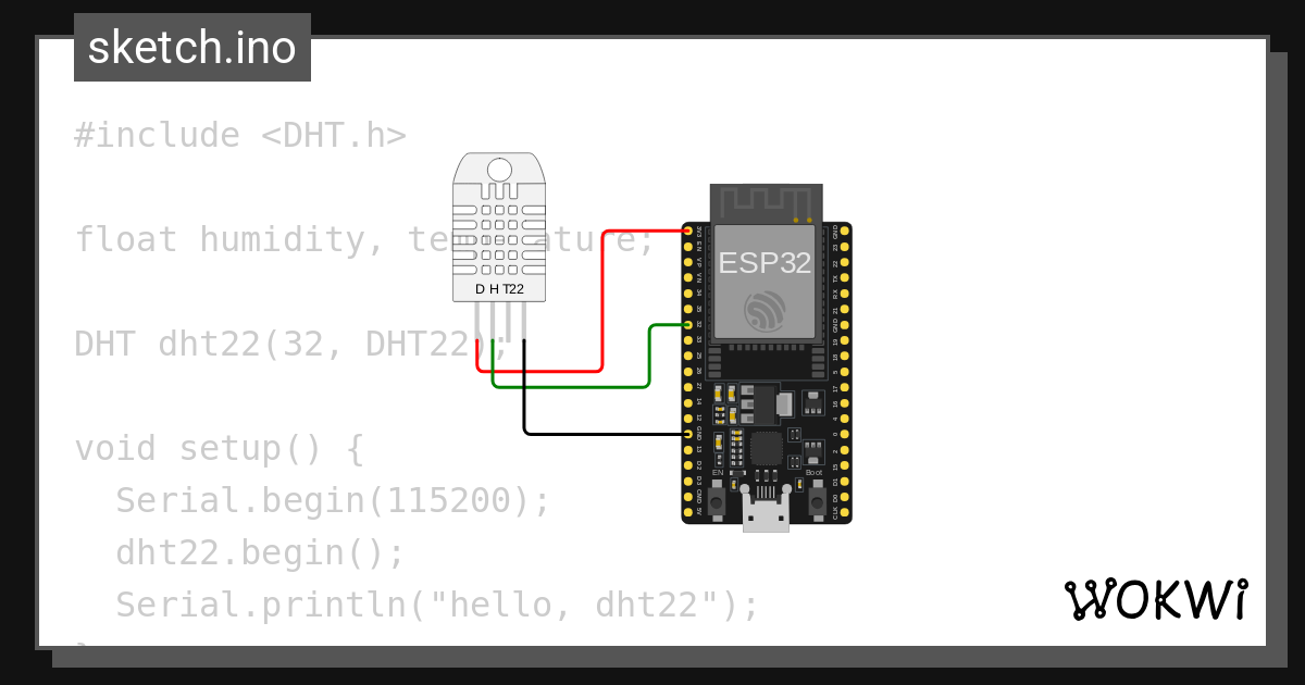 Workshop2 Dht22 Wokwi Esp32 Stm32 Arduino Simulator 3342