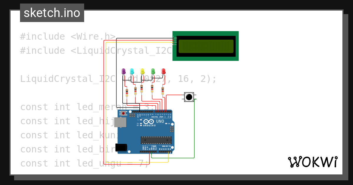 Program 5 Lampu Rahma Desi Wokwi Esp32 Stm32 Arduino Simulator 5246
