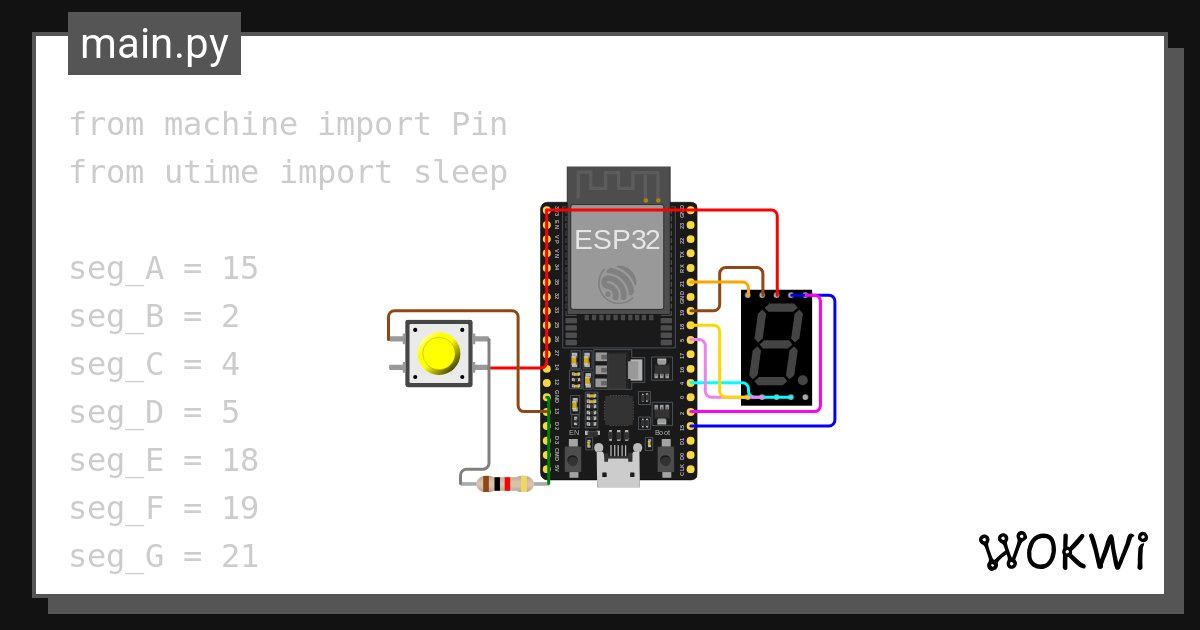 Таймер обратный Wokwi Esp32 Stm32 Arduino Simulator 3571