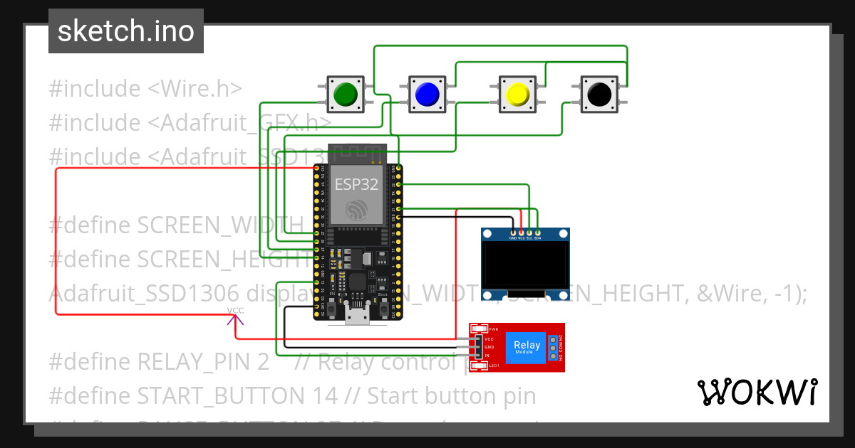 RELAY WITH TIMER newwww - Wokwi ESP32, STM32, Arduino Simulator