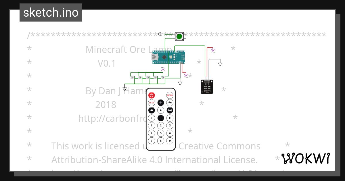 Minecraft Lamp Copy - Wokwi ESP32, STM32, Arduino Simulator