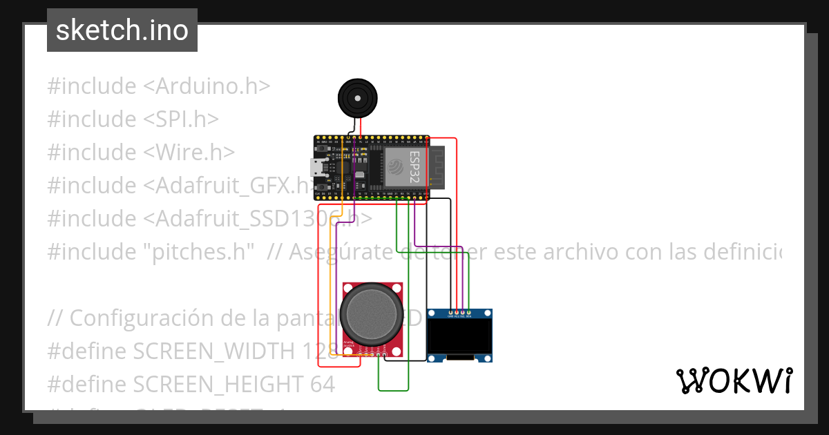 Snake Proyecto Final Copy - Wokwi ESP32, STM32, Arduino Simulator
