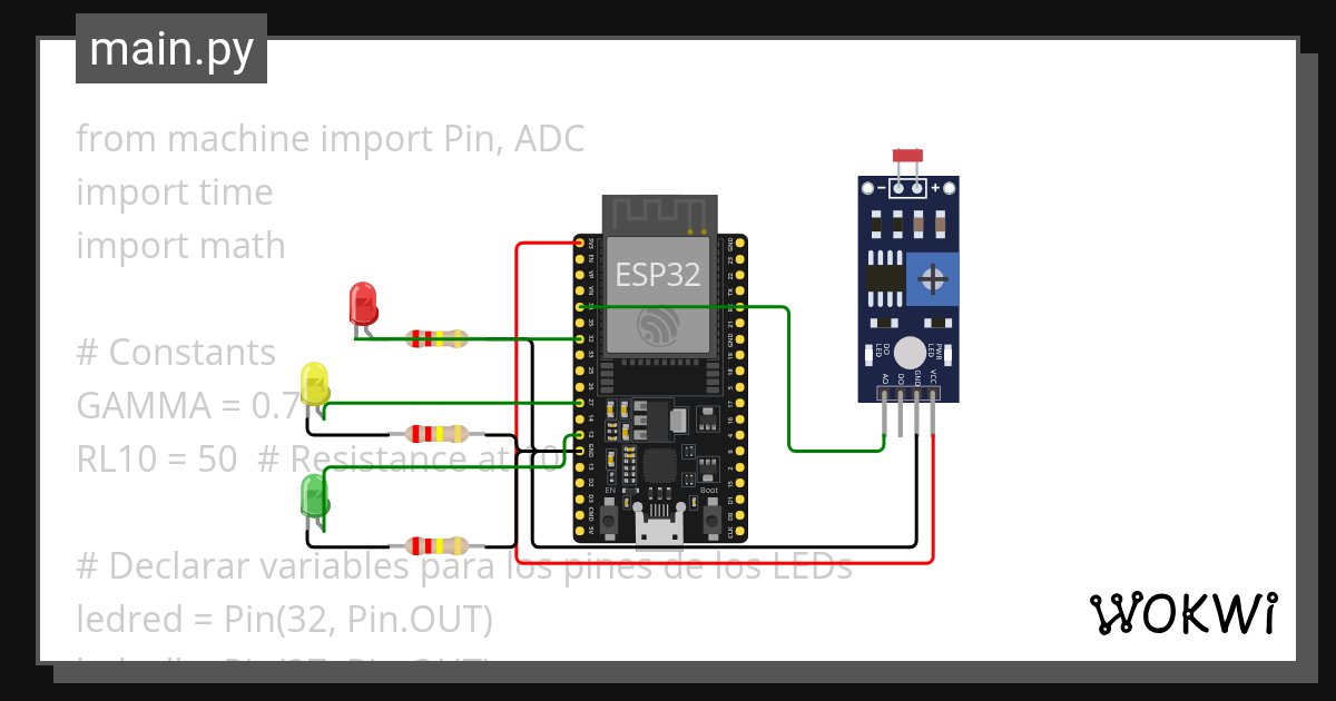 Foco semaforo - Wokwi ESP32, STM32, Arduino Simulator