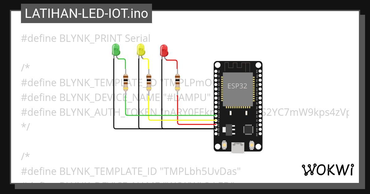 Led 3 Control - Wokwi ESP32, STM32, Arduino Simulator