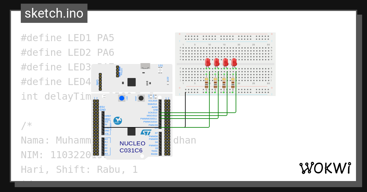 Muhammad Fitran Ramadhan1103220156rabu1 Wokwi Esp32 Stm32 Arduino Simulator 7863