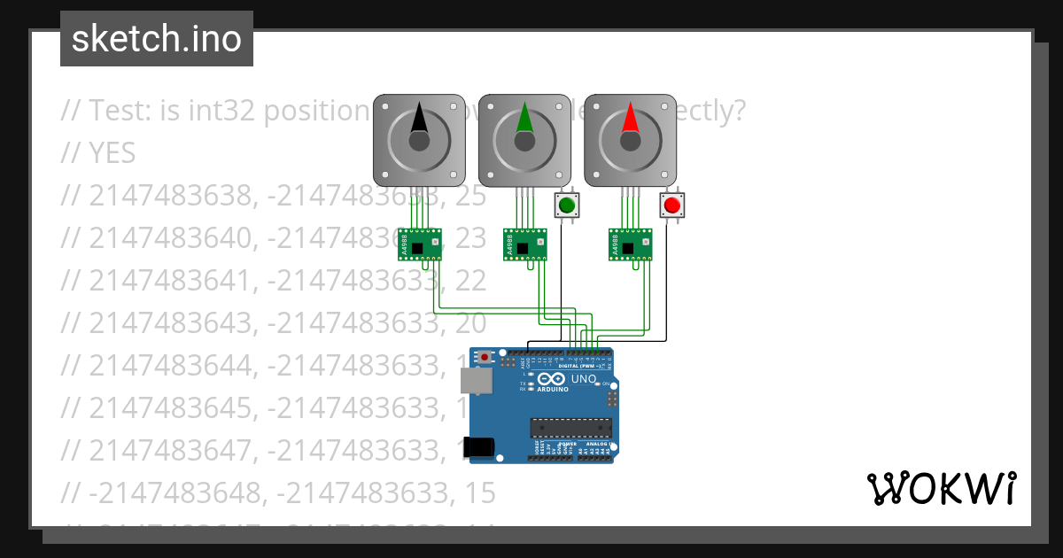 Steppers-position-overflow-test - Wokwi ESP32, STM32, Arduino Simulator
