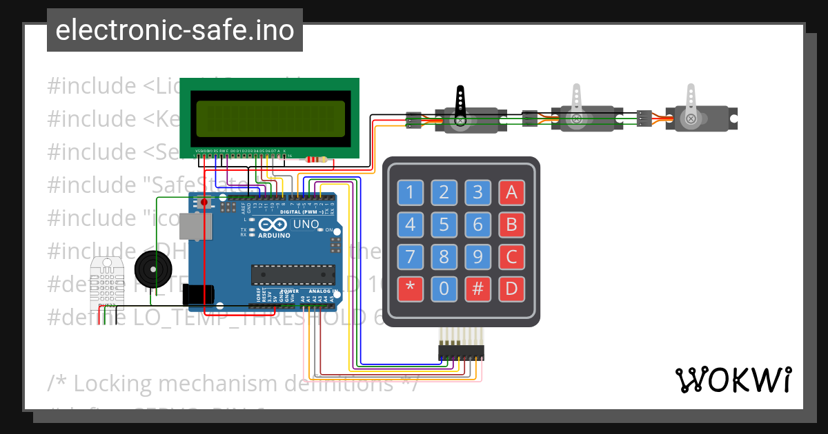 electronic-safe.ino Copy (2) - Wokwi ESP32, STM32, Arduino Simulator
