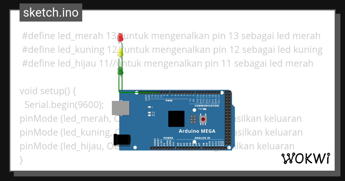 lampu lalu lintas annisa silmi maulida Copy (2) - Wokwi ESP32, STM32, Arduino Simulator