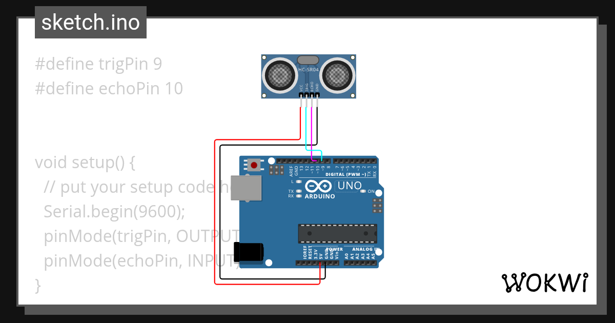Membaca Data Sensor Ultrasonik - Wokwi ESP32, STM32, Arduino Simulator Membaca Data Sensor Ultrasonik - Wokwi ESP32, STM32, Arduino Simulator