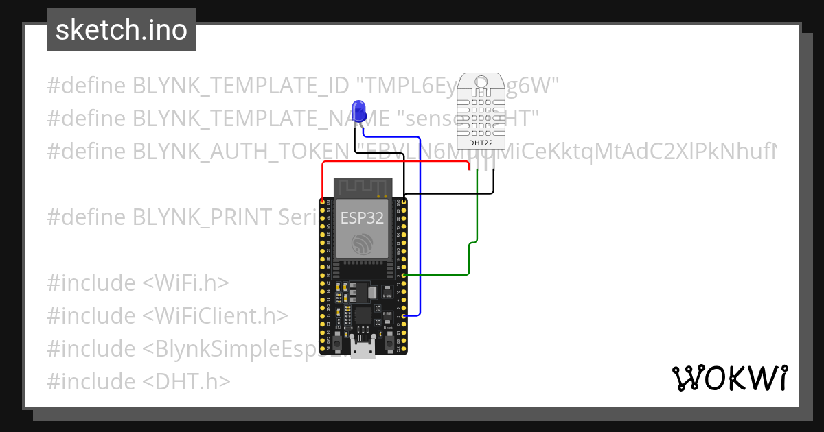 Sensor Dht Wokwi Esp32 Stm32 Arduino Simulator