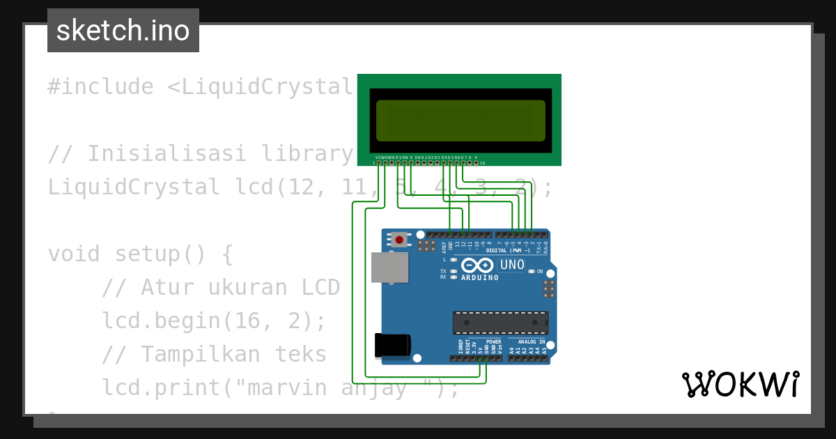 Tugas Lcd Dispaly Copy Wokwi Esp32 Stm32 Arduino Simulator 