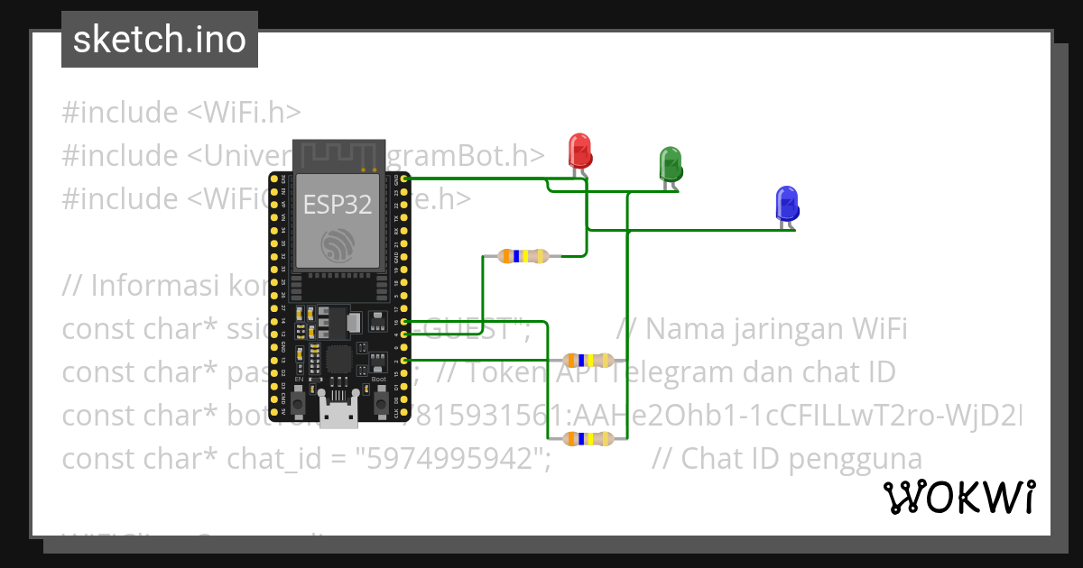 challenge 2 - Wokwi ESP32, STM32, Arduino Simulator