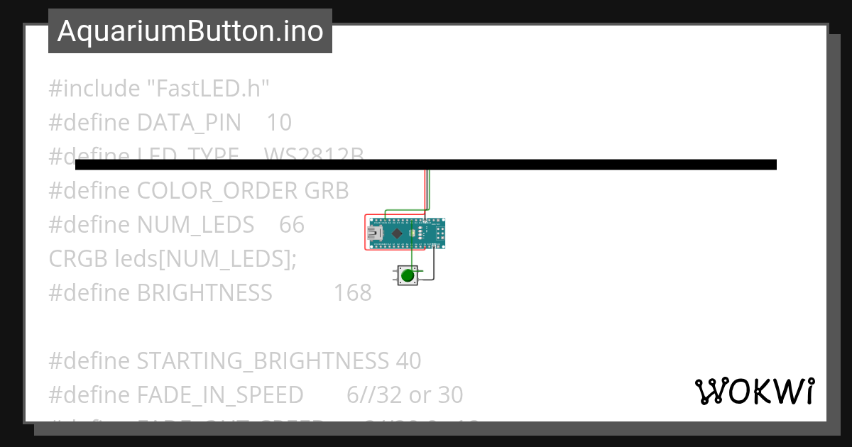 AquariumButton - Wokwi ESP32, STM32, Arduino Simulator