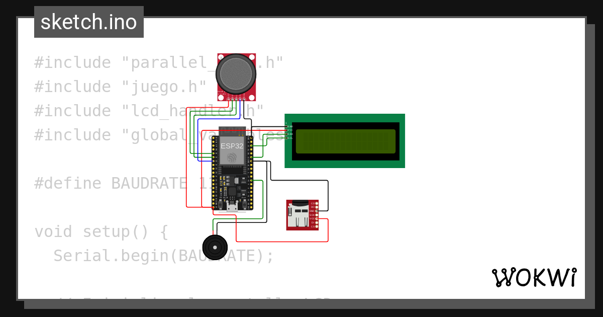 Videojuego Wokwi Esp32 Stm32 Arduino Simulator 1020