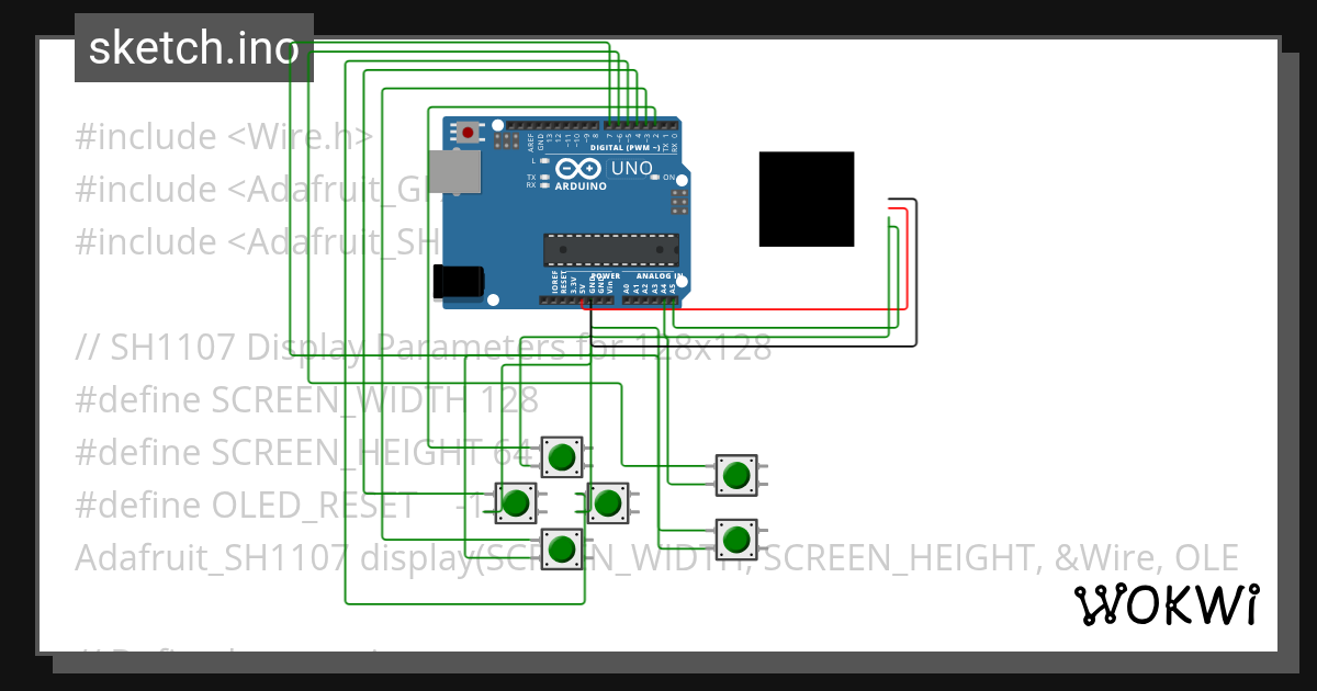 dpad-test - Wokwi ESP32, STM32, Arduino Simulator