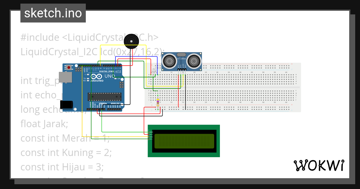smart parkiran mobil - Wokwi ESP32, STM32, Arduino Simulator