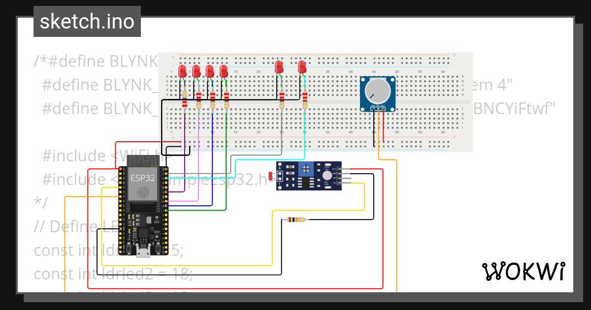 Home Automation System 4 .3 - Wokwi ESP32, STM32, Arduino Simulator