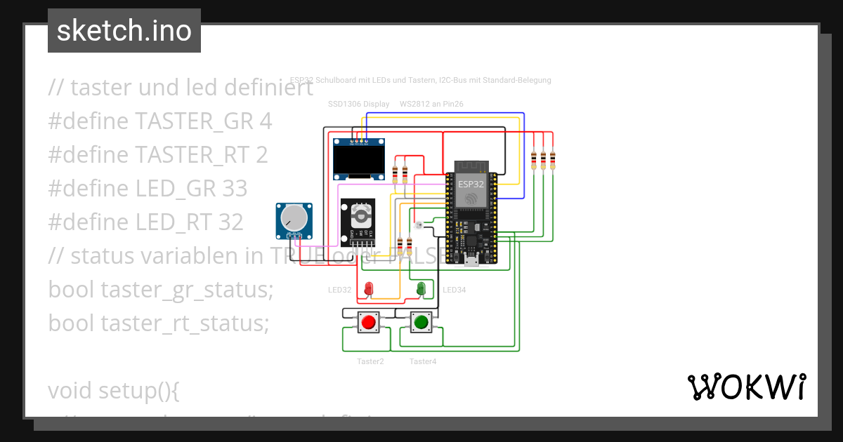 ESP32 serielle schnitstelle - Wokwi ESP32, STM32, Arduino Simulator