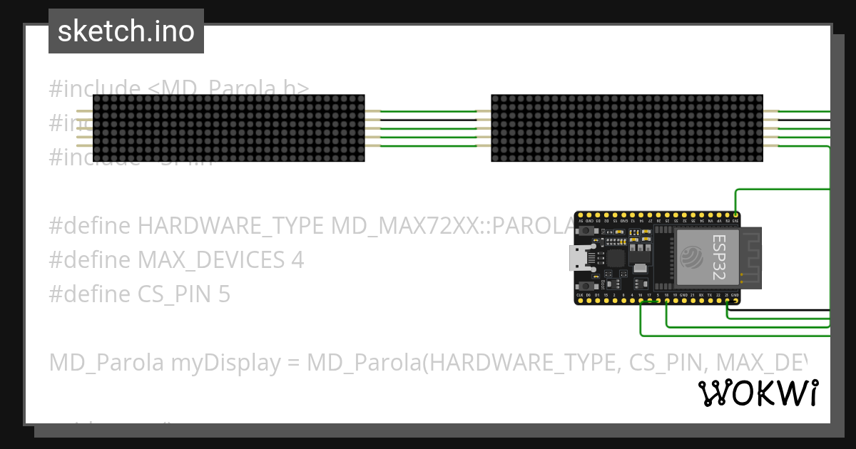 display2 - Wokwi ESP32, STM32, Arduino Simulator display2 - Wokwi ESP32, STM32, Arduino Simulator
