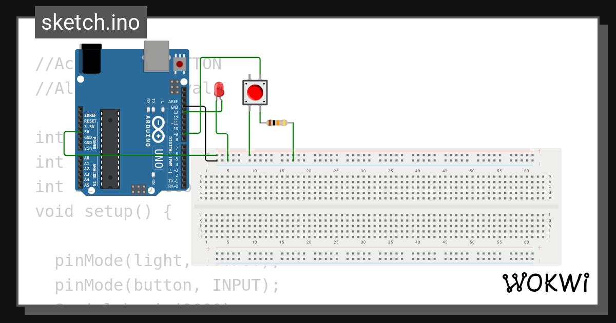 Activity 1 Button With Light Alex Bongayal Wokwi Esp32 Stm32 Arduino Simulator