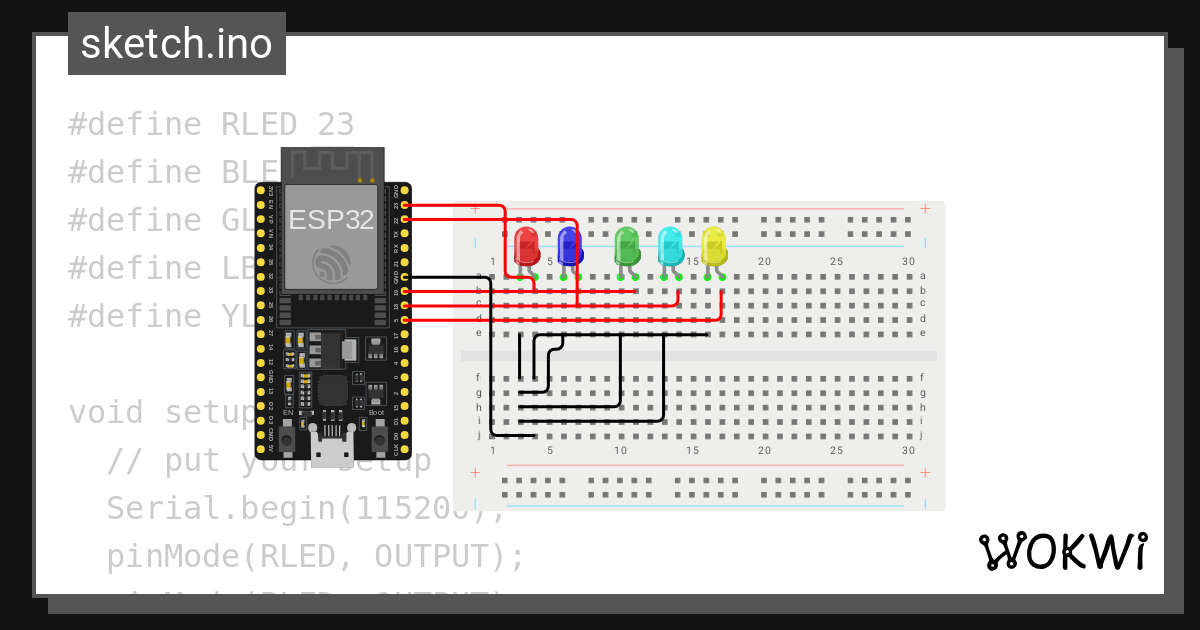 Latihan 1 Wokwi Esp32 Stm32 Arduino Simulator 5531