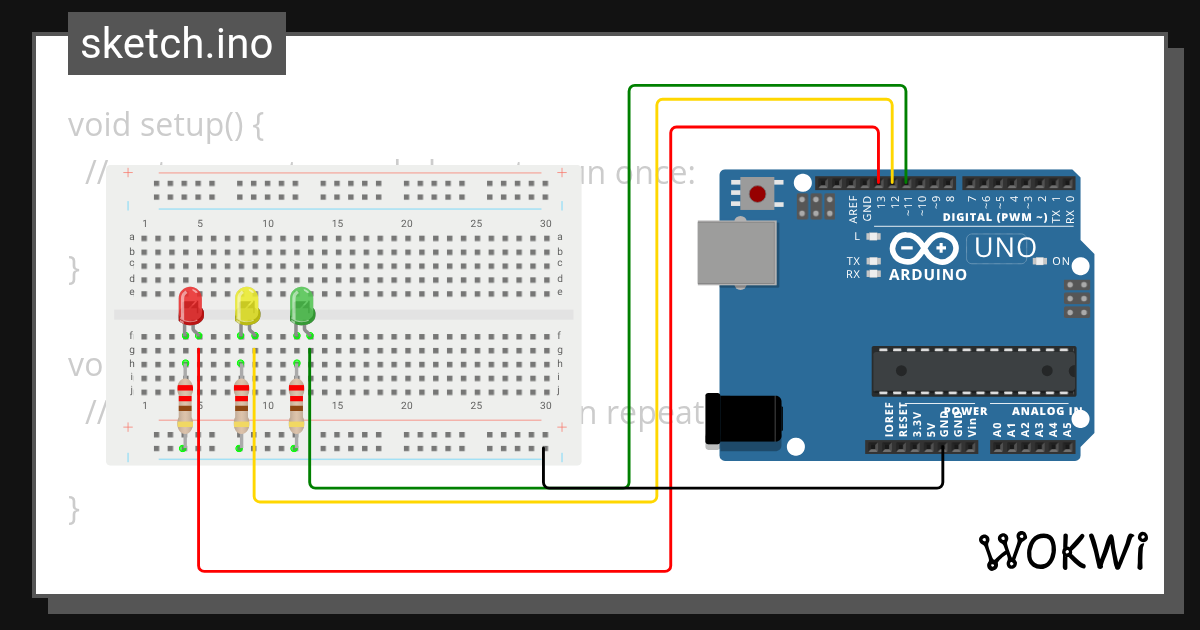 Semaforo Simples Yuri Wokwi Esp32 Stm32 Arduino Simulator 