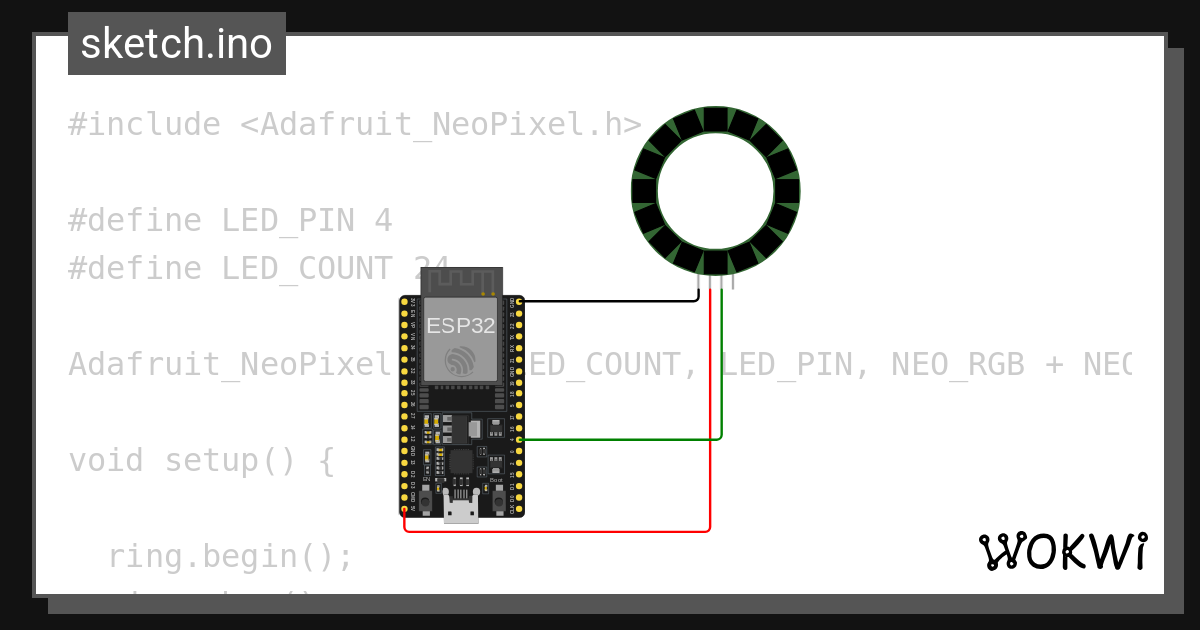 Esp32 Anillo Led Base Wokwi Esp32 Stm32 Arduino Simulator