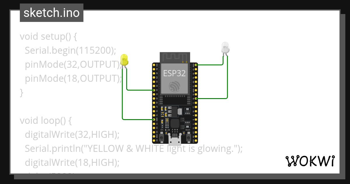 naanmudhalvan 3 - Wokwi ESP32, STM32, Arduino Simulator